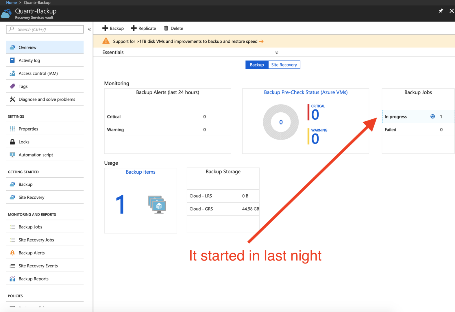 Azure Recovery Services vaults根本就backup唔到 Azure Recovery Services vaults根本就backup唔到