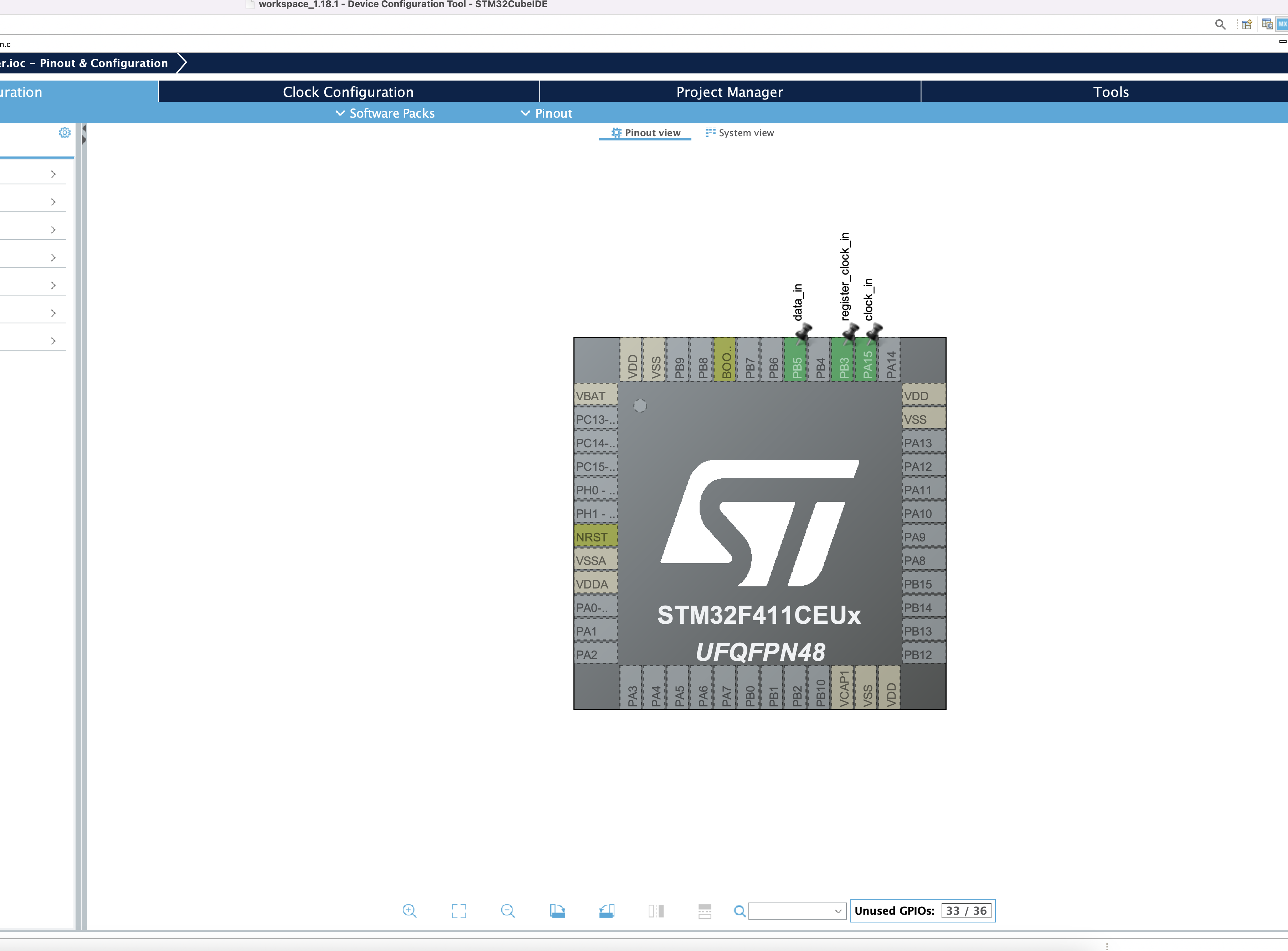STM32 - Serial two 74HC595 shift registers